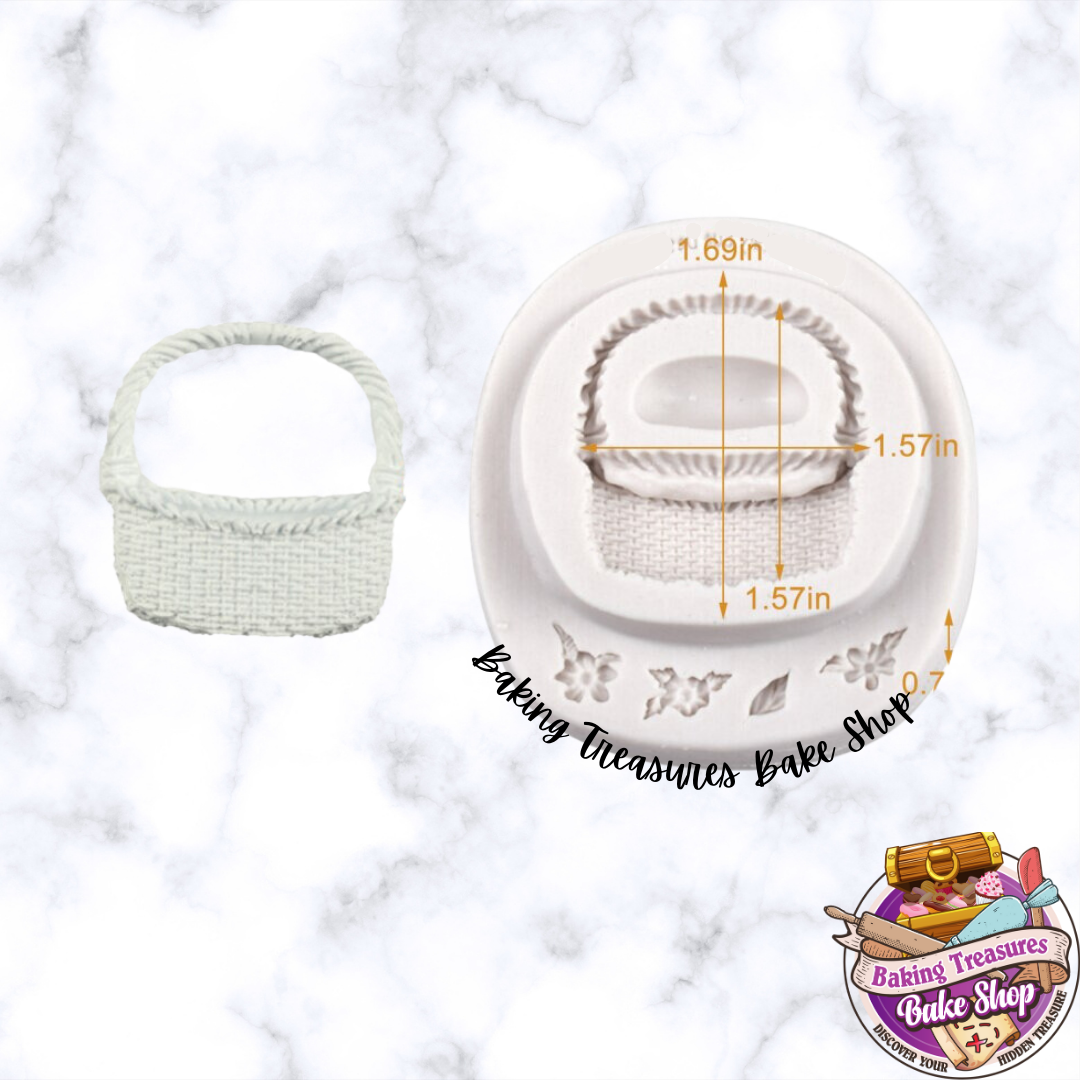 BASKET WITH FLOWERS SILICONE MOLD – Baking Treasures Bake Shop