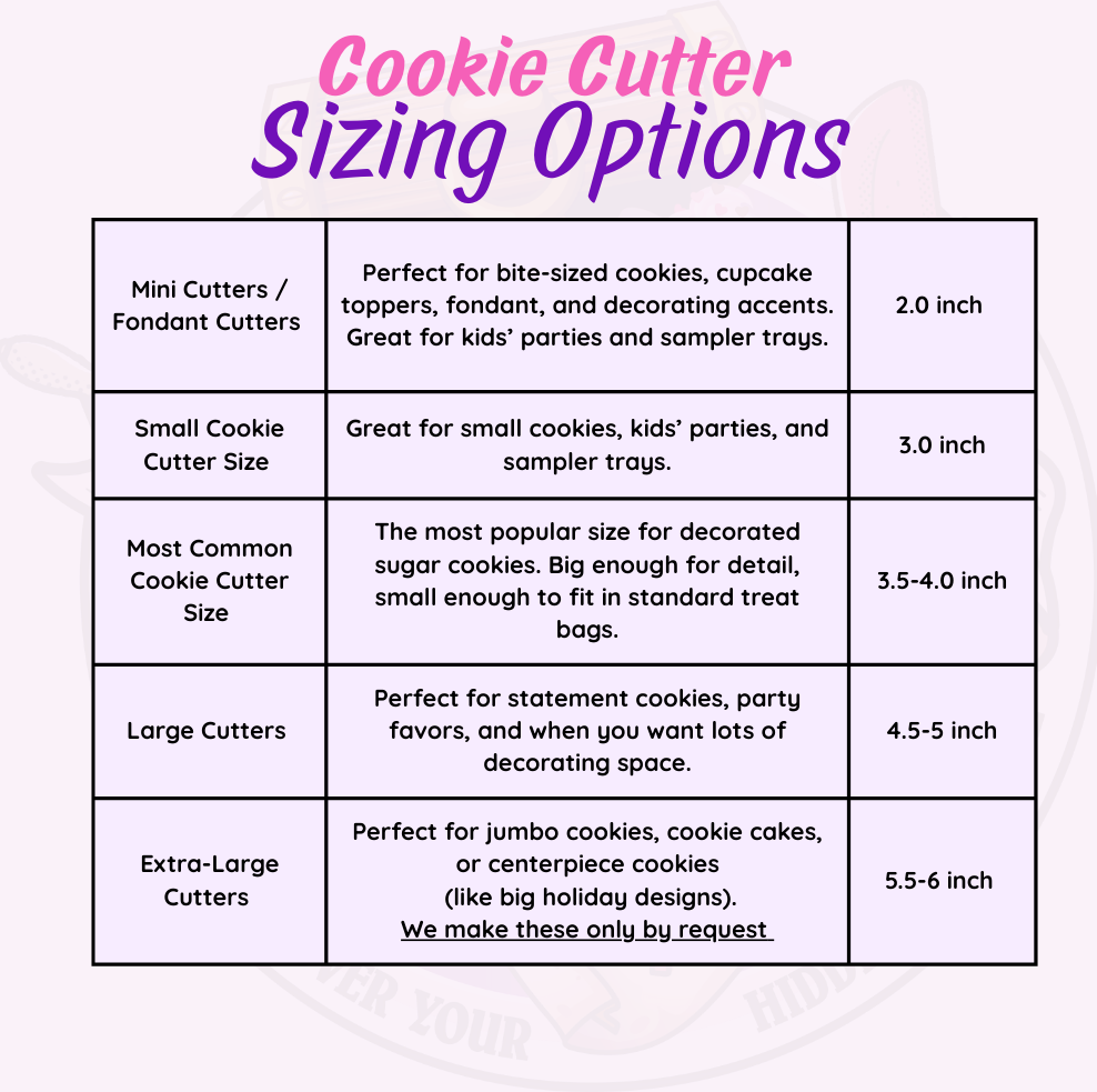 Love Cookie Cutter and Stamp with Size Option – Baking Treasures Bake Shop