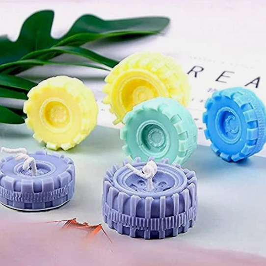 4 pcs Tire Wheel Carton Car Shape – Baking Treasures Bake Shop